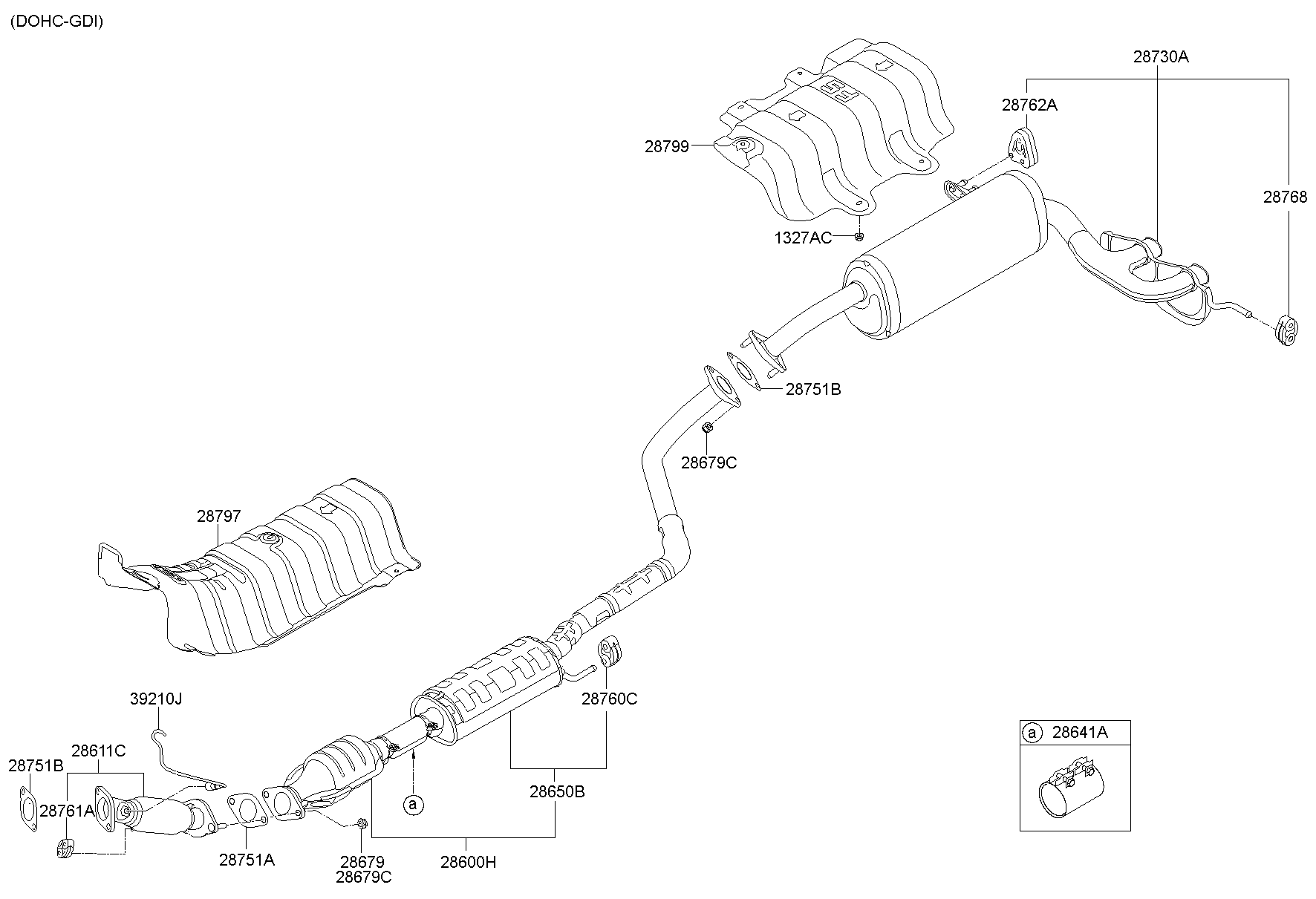 28751-1M000 Gasket-Exhaust Pipe Hyundai | YoshiParts