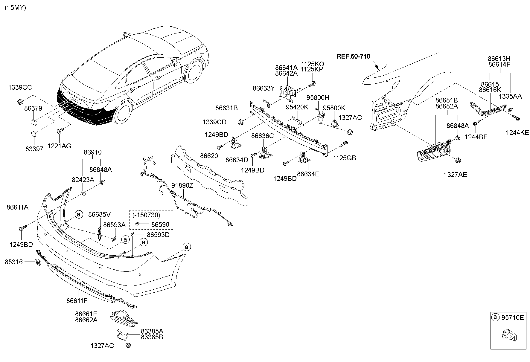 86671-3V500 Cover-Tail Gate Trim,Lh Hyundai | YoshiParts