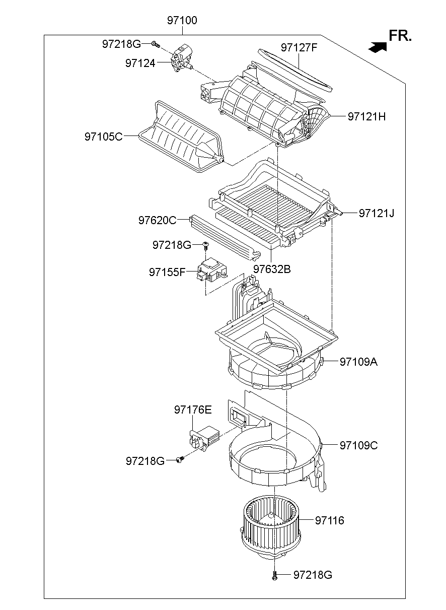 97133-3SAA0 Filter Assy-Air Hyundai | YoshiParts