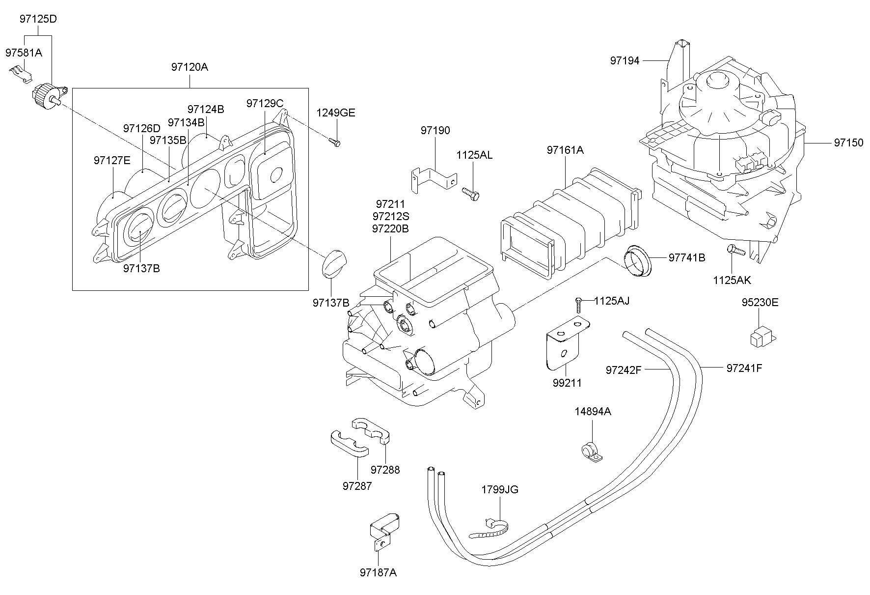 97120-5H000 Control Assy-Heater Rotary Hyundai | YoshiParts