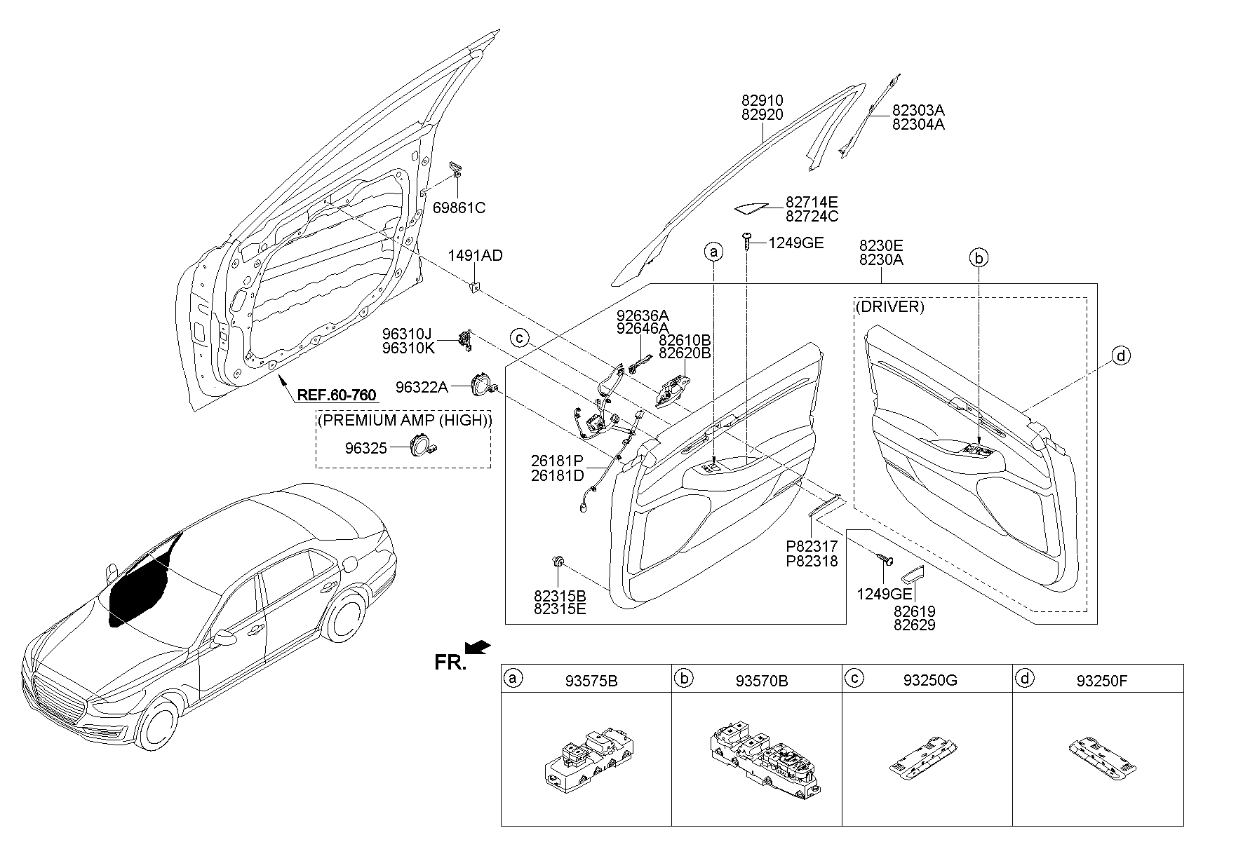 92646-D2000 Lamp Assy-Door I/S Hdl Mood,Rh Hyundai | YoshiParts