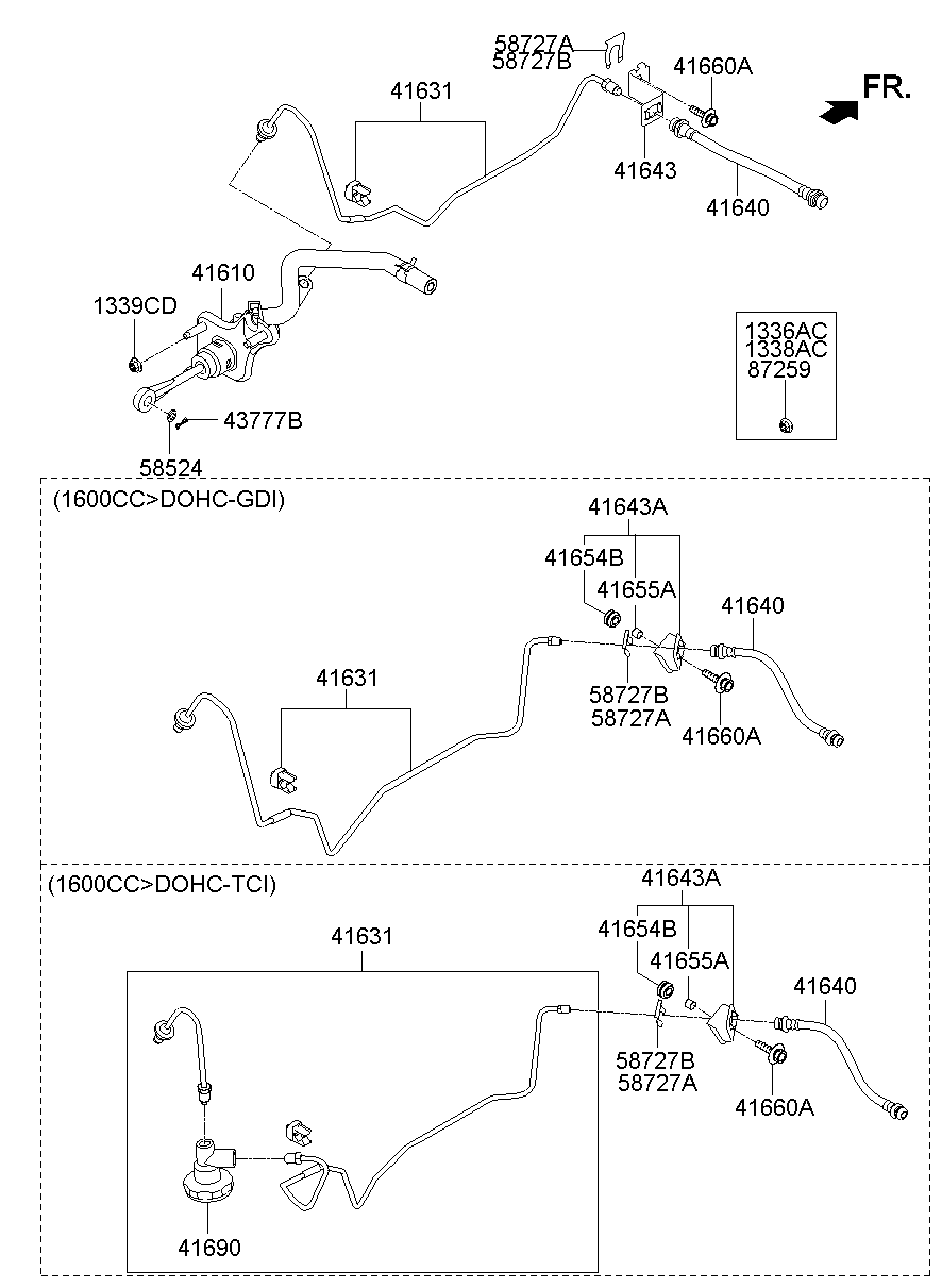 41610-1R100 Cylinder Assy-Clutch Master Hyundai | YoshiParts