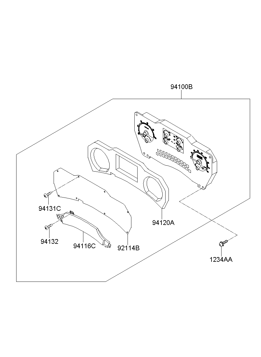 94100-8D520 Cluster Assy-Instrument Hyundai | YoshiParts