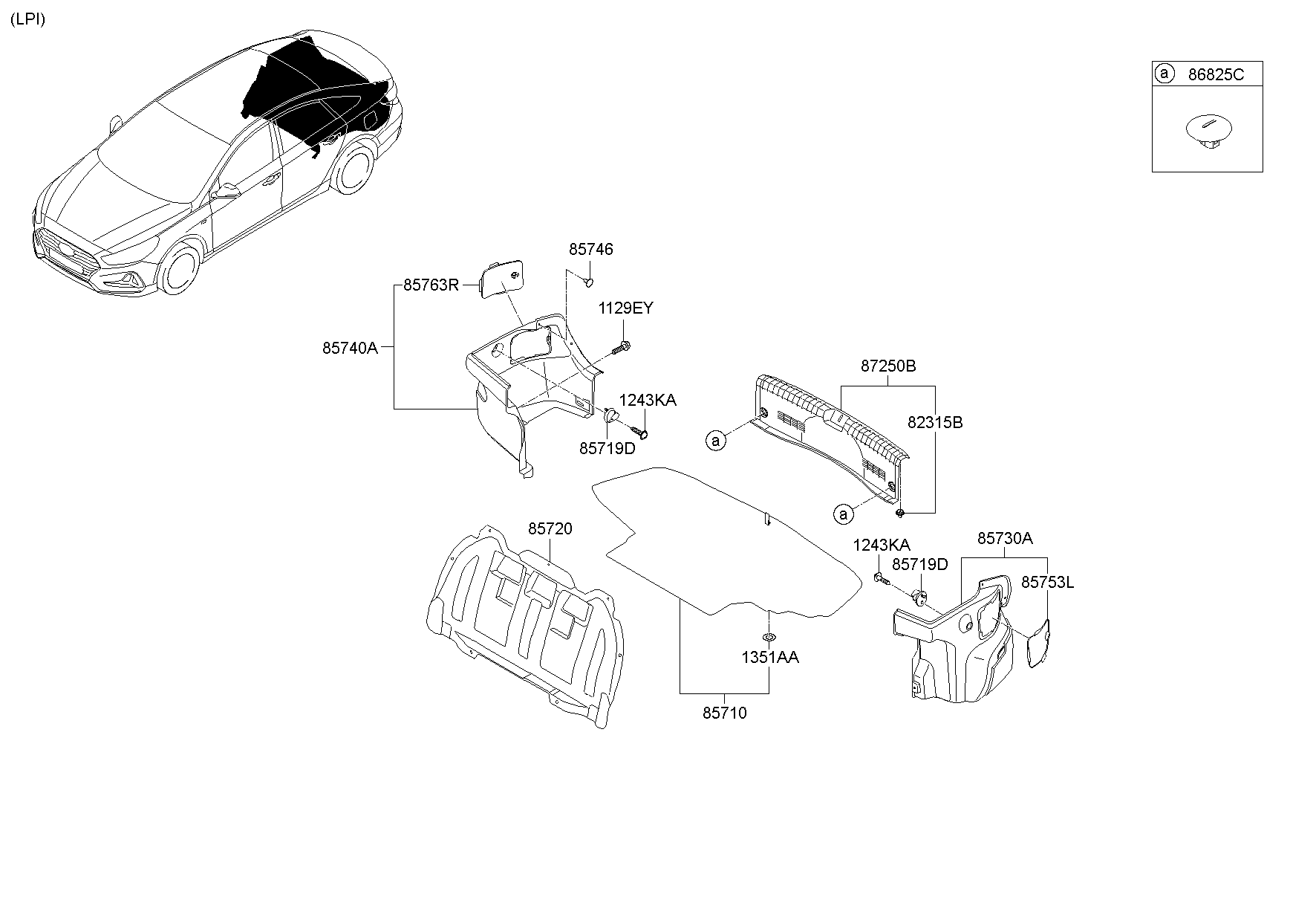 85778-D4000 Nut Assy-Plug Hyundai | YoshiParts