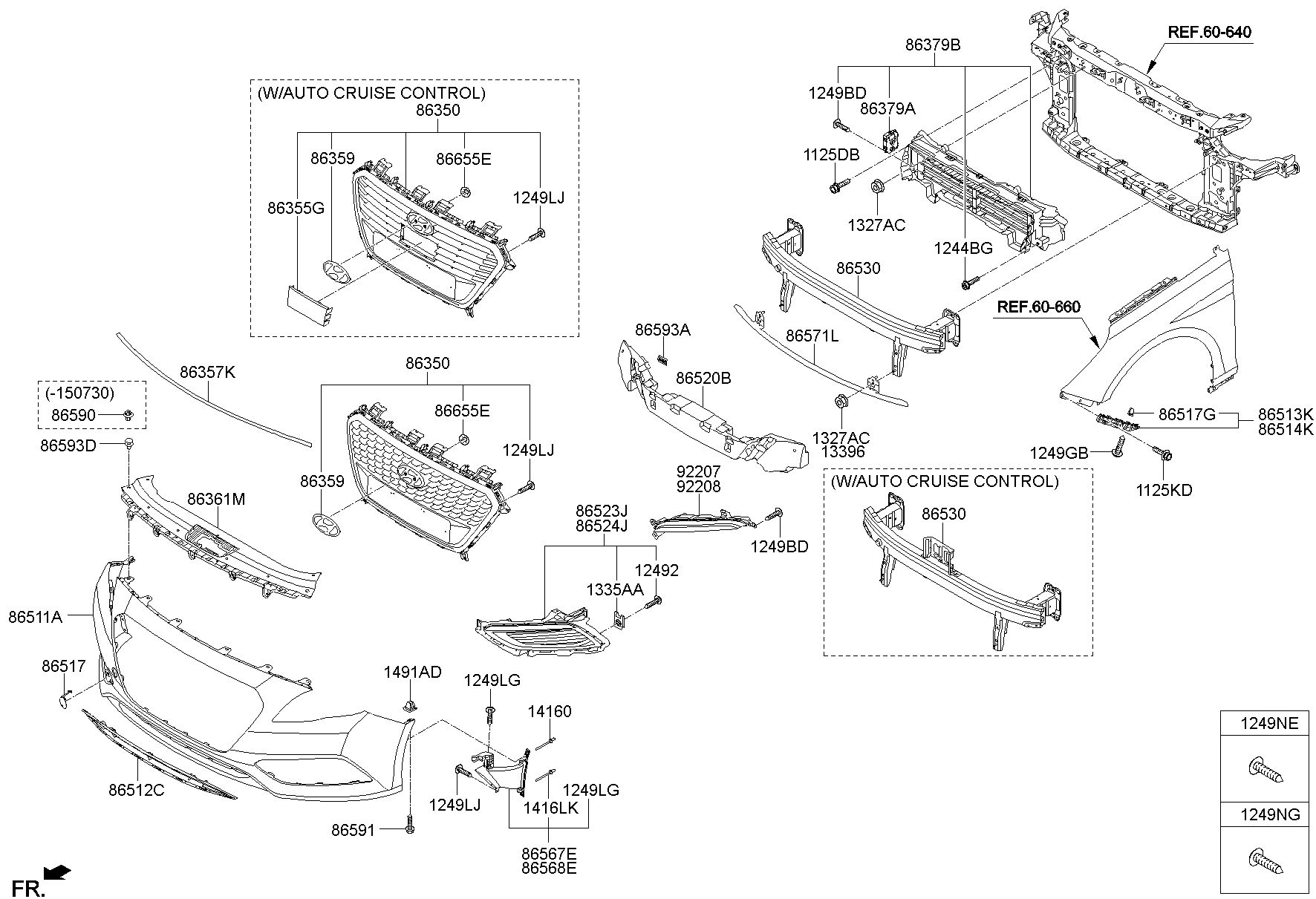 86361-E6000 Guard-Radiator Grille Upr Hyundai | YoshiParts