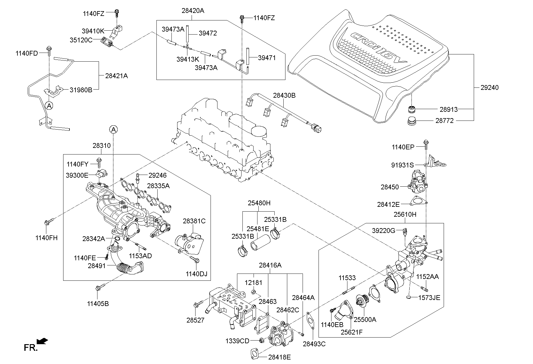 28310-2F011 Manifold Assy-Intake Hyundai | YoshiParts