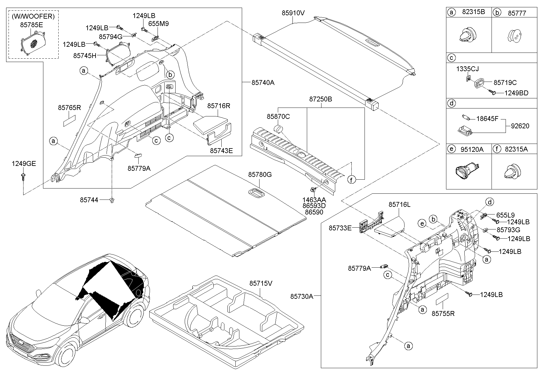 92620-D3000 Lamp Assy-Luggage Compartment Hyundai | YoshiParts