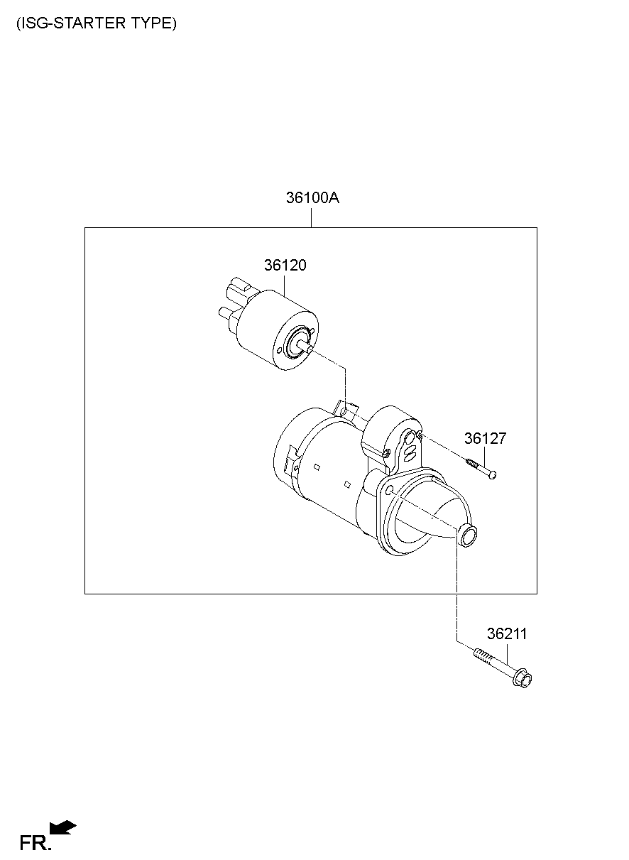 36100-2E200 Starter Assy Hyundai | YoshiParts