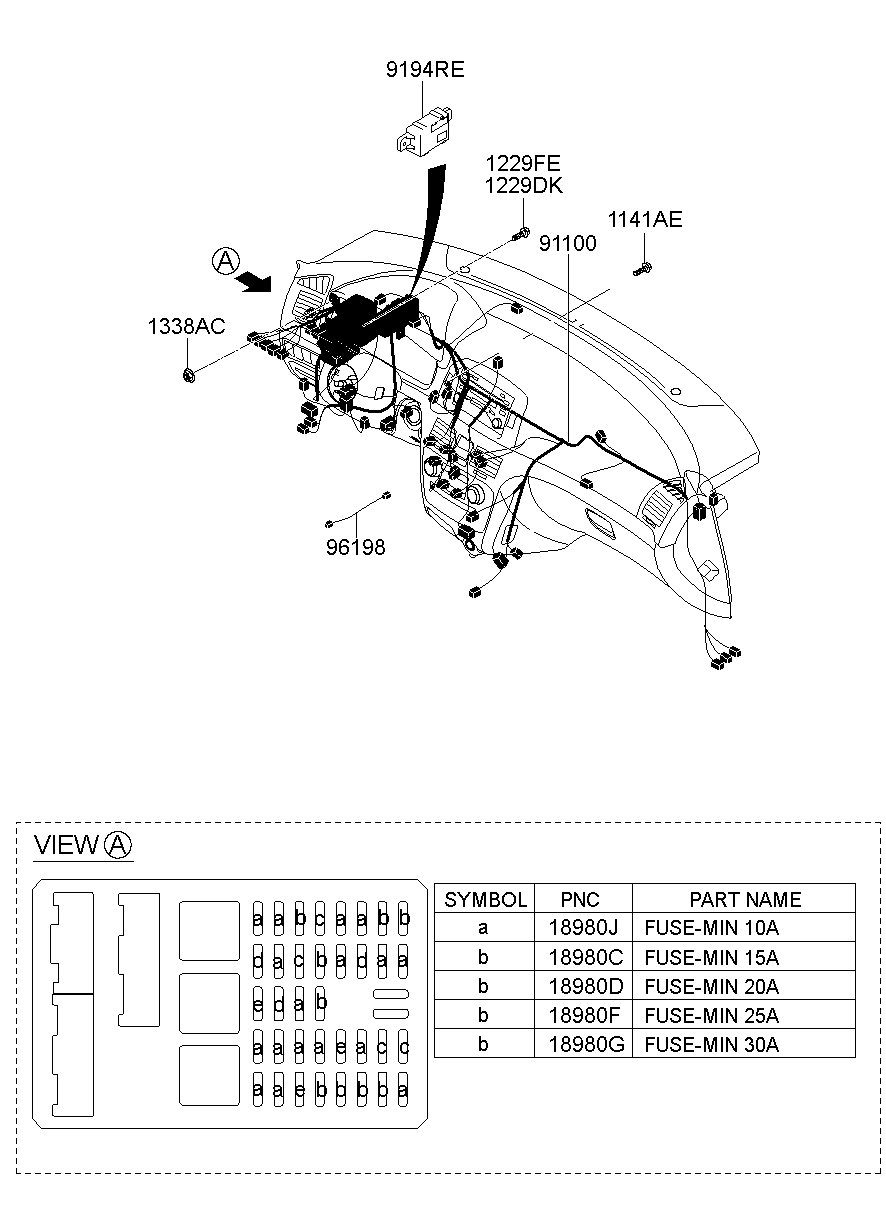91581-3K270 Wiring Assy-Main Hyundai | YoshiParts