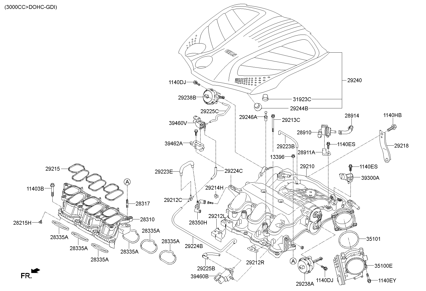 29215-3CFA1 Gasket-Surge Tank Hyundai | YoshiParts