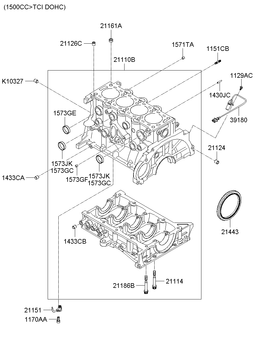39180-2A200 Sensor-Crankshaft Position Hyundai | YoshiParts