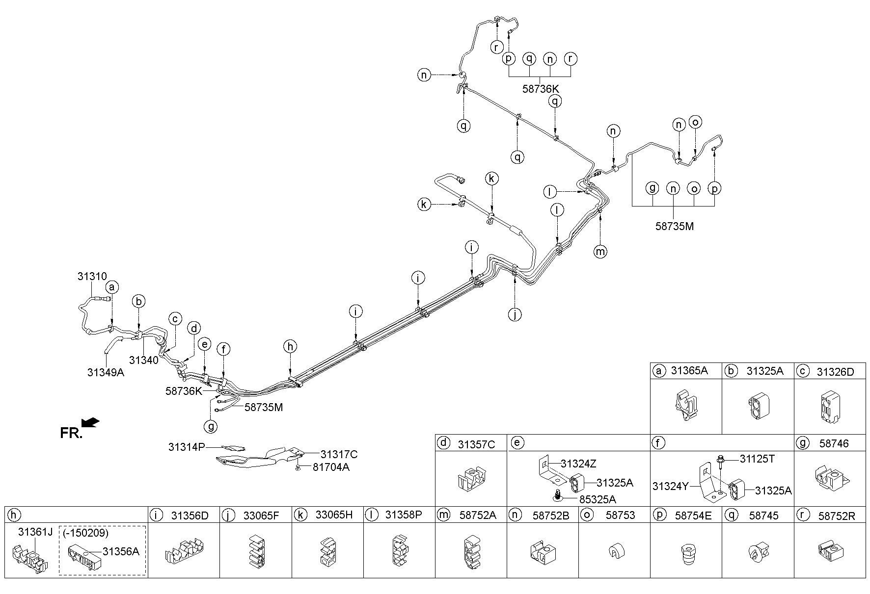 31315-3X200 Protector-Fuel Tube Hyundai | YoshiParts
