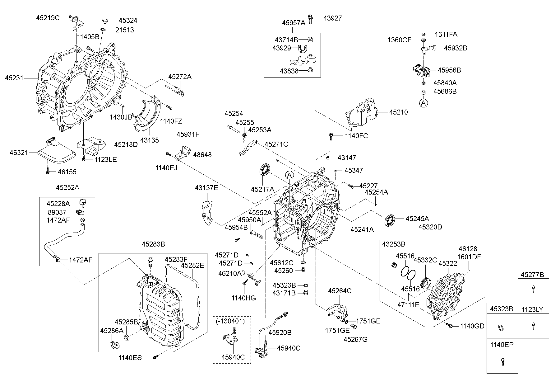 45280-3B821 Cover-Valve Body Hyundai | YoshiParts
