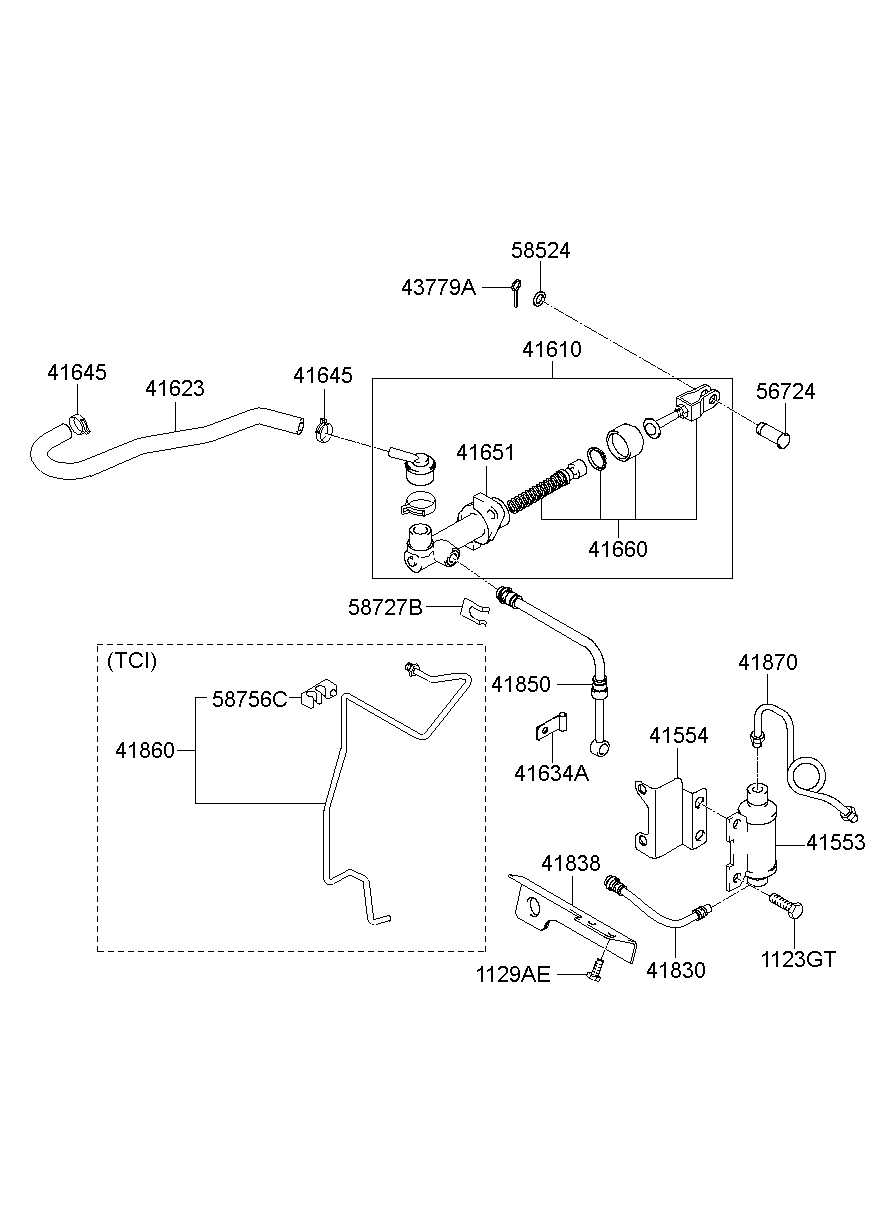 41553-4A105 Chamber-Clutch Oil Hyundai | YoshiParts