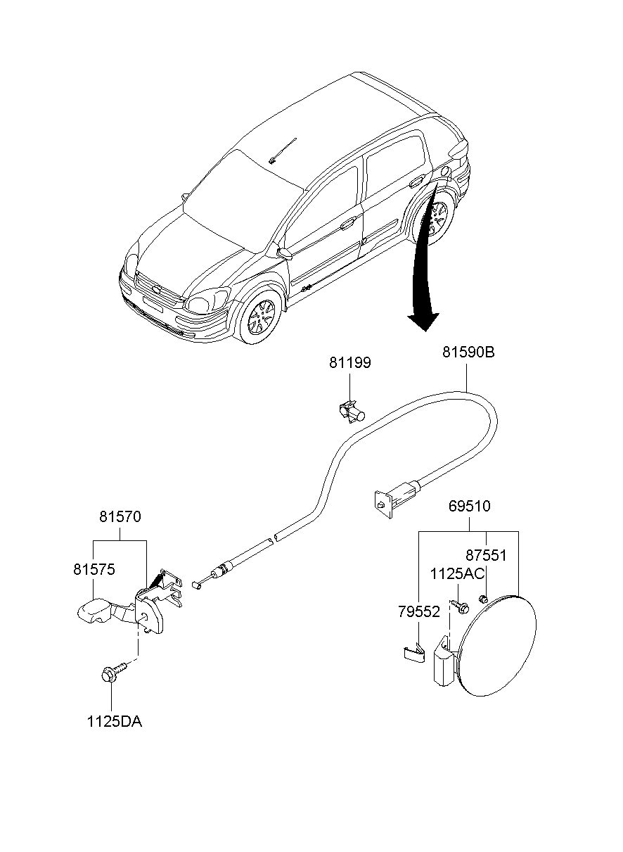 87551-3K000 Bumper-F/Filler Dr O/Slam Hyundai | YoshiParts