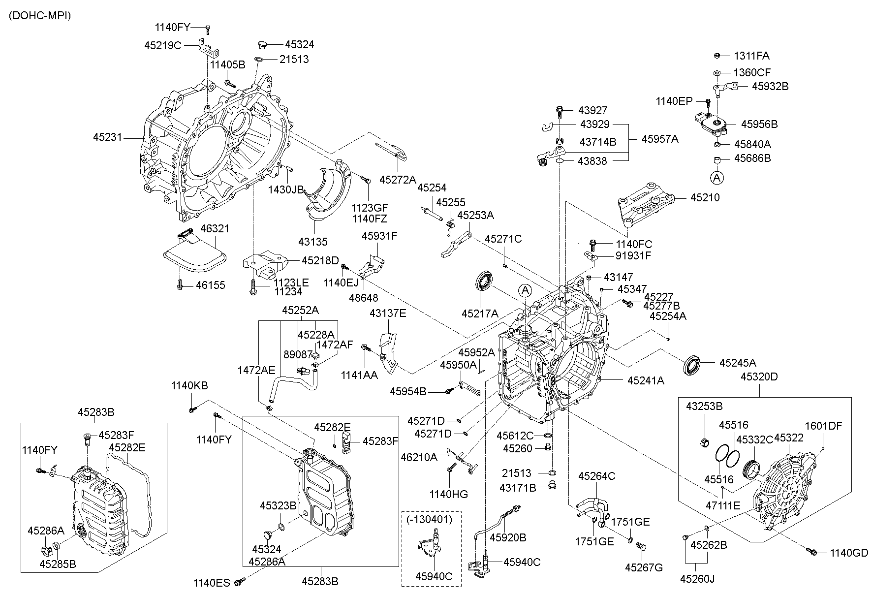 45210-3B640 Bracket Assy-Transaxle Mtg Hyundai | YoshiParts