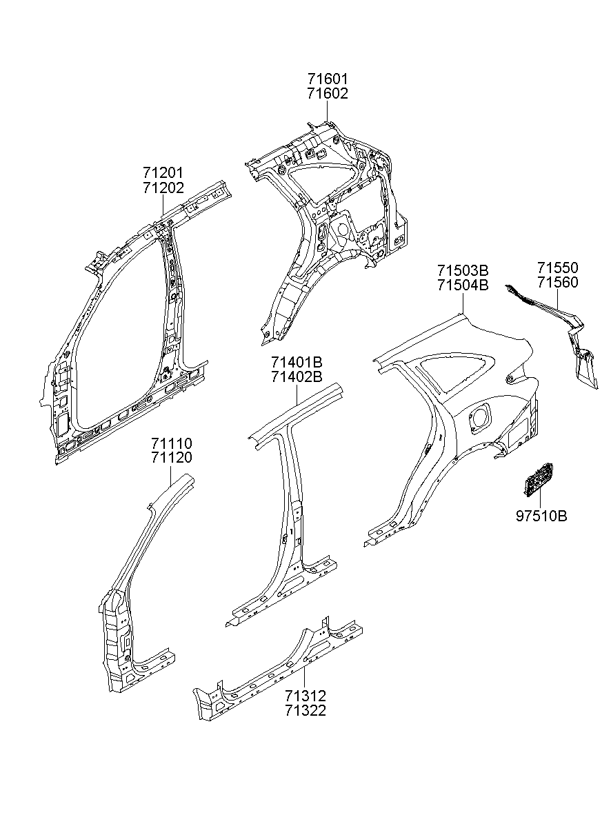 97510-3K000 Grille Assy-Air Extractor Hyundai | YoshiParts