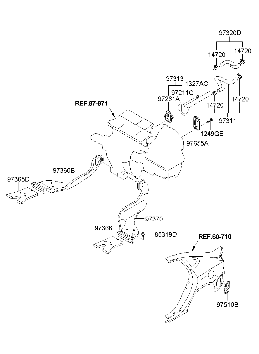 97510-2H000 Grille Assy-Air Extractor Hyundai | YoshiParts