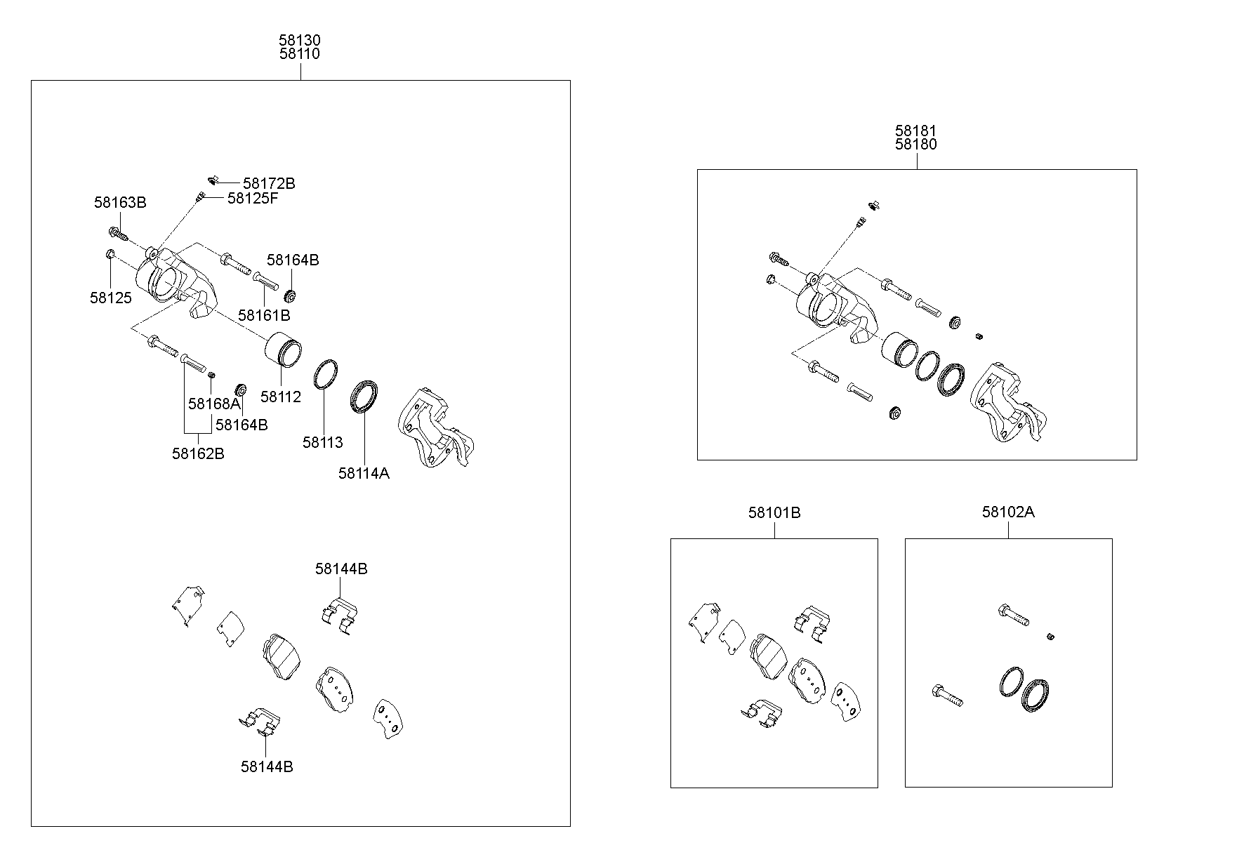 58101-2HA10 Pad Kit-Front Disc Brake Hyundai | YoshiParts
