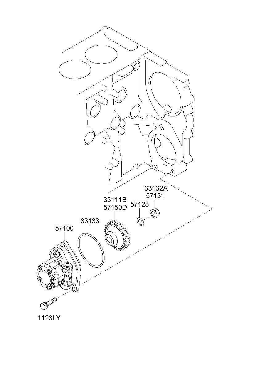 57100-5L100 Pump Assy-Power Steering Oil Hyundai | YoshiParts