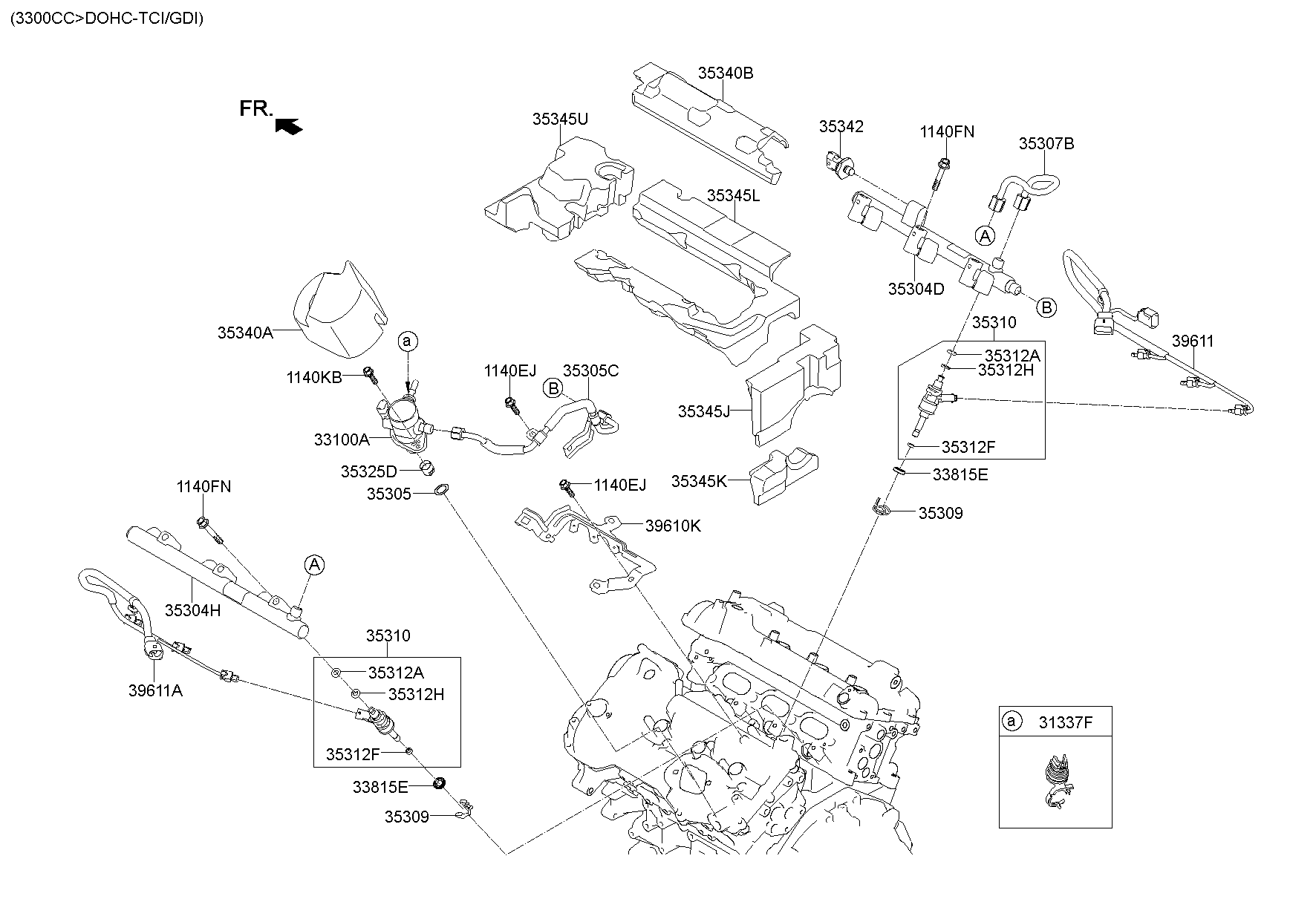 35313-3L000 Washer-Injector Brkt Hyundai | YoshiParts