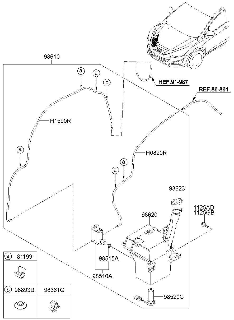 98515-1W000 Filter-Washer Motor Hyundai | YoshiParts