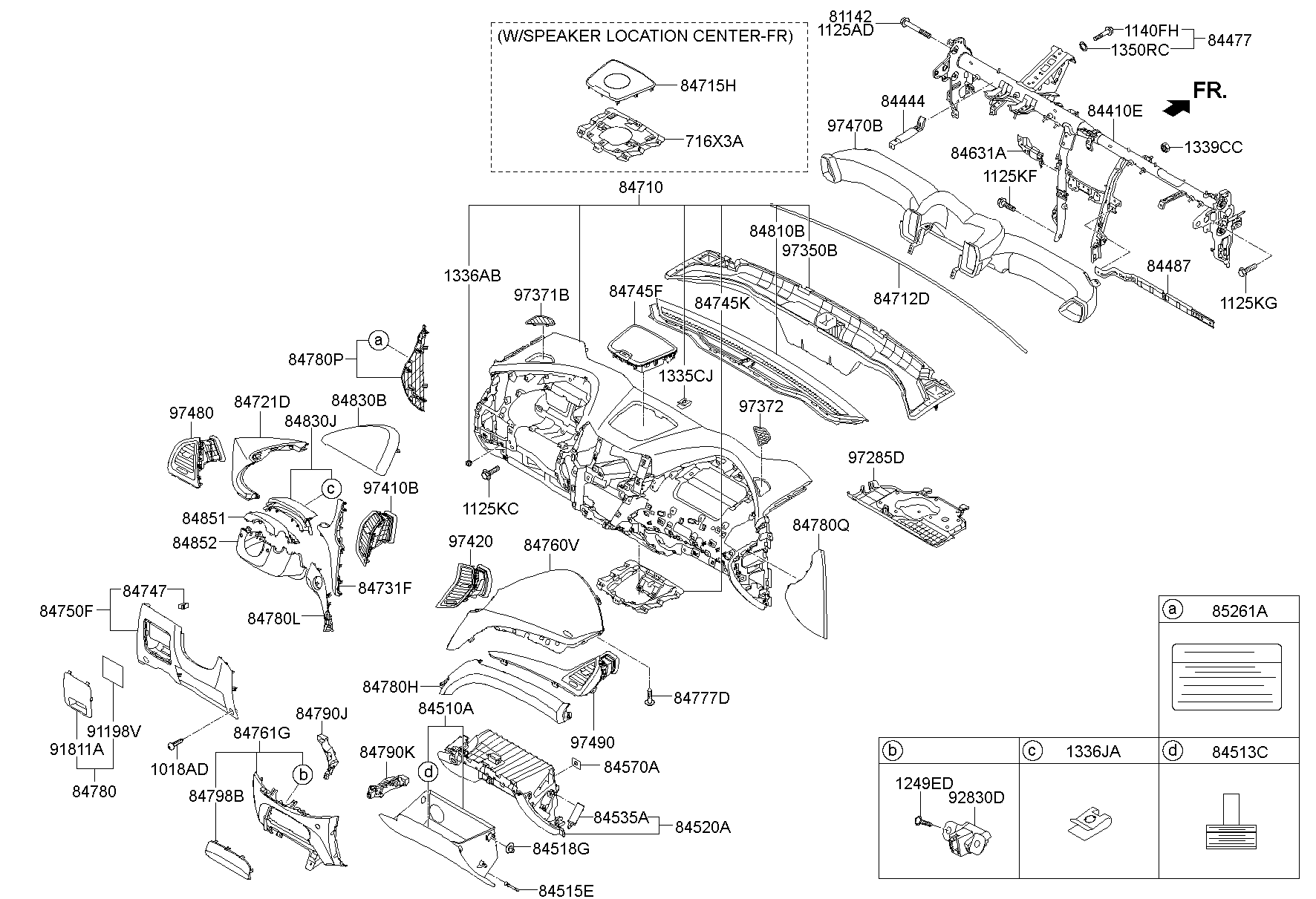 84720-2W000VFG Panel-Crash Pad Driver Side,Lh Hyundai | YoshiParts