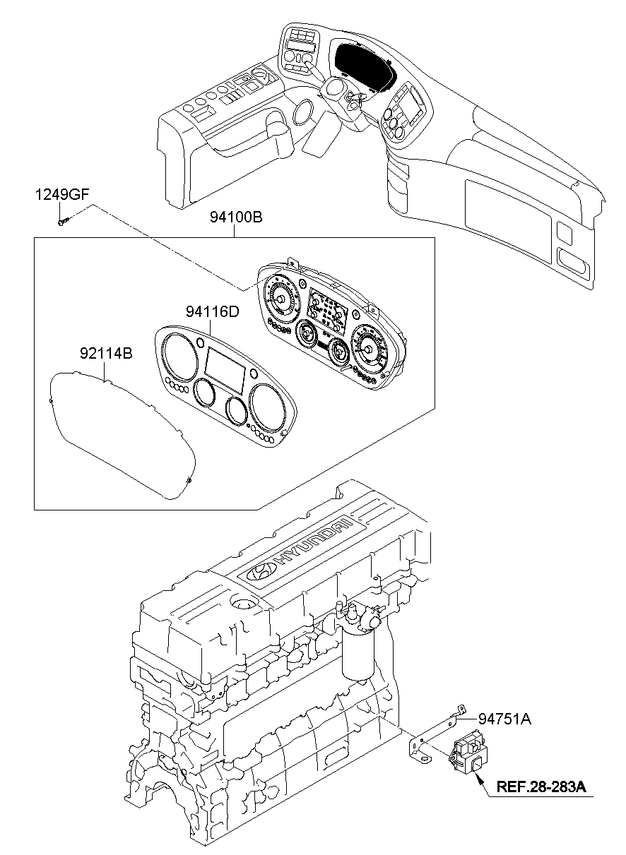 94100-8K250 Cluster Assy-Instrument Hyundai | YoshiParts