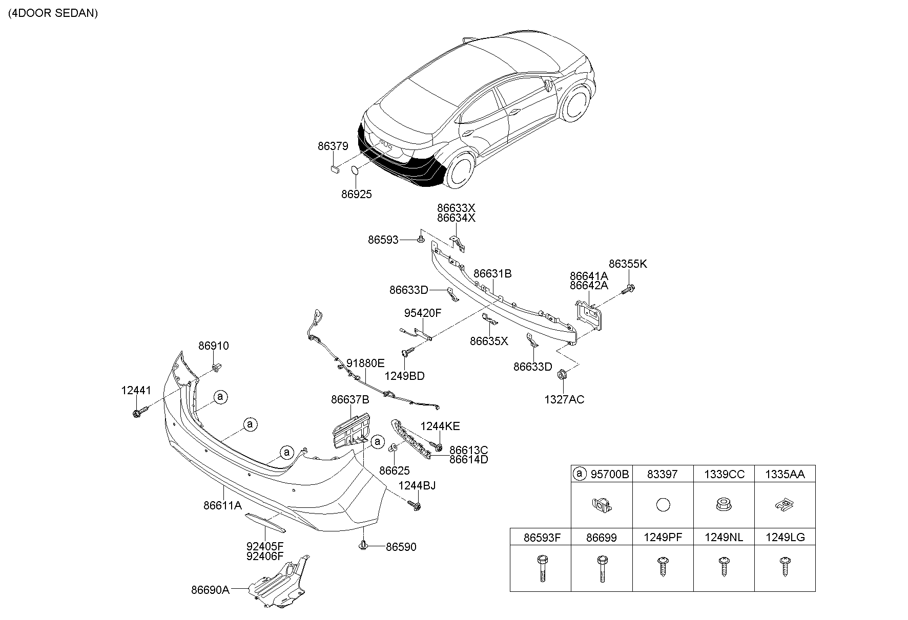 86681-3X100 Bracket-Rr Rail Upr Mtg,Lh Hyundai | YoshiParts