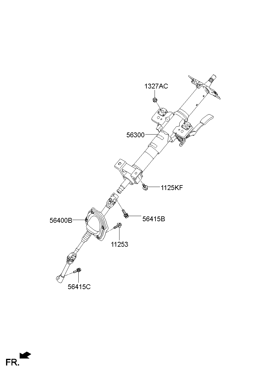 56300-4H200 Column & Shaft Assy-Steering Hyundai | YoshiParts