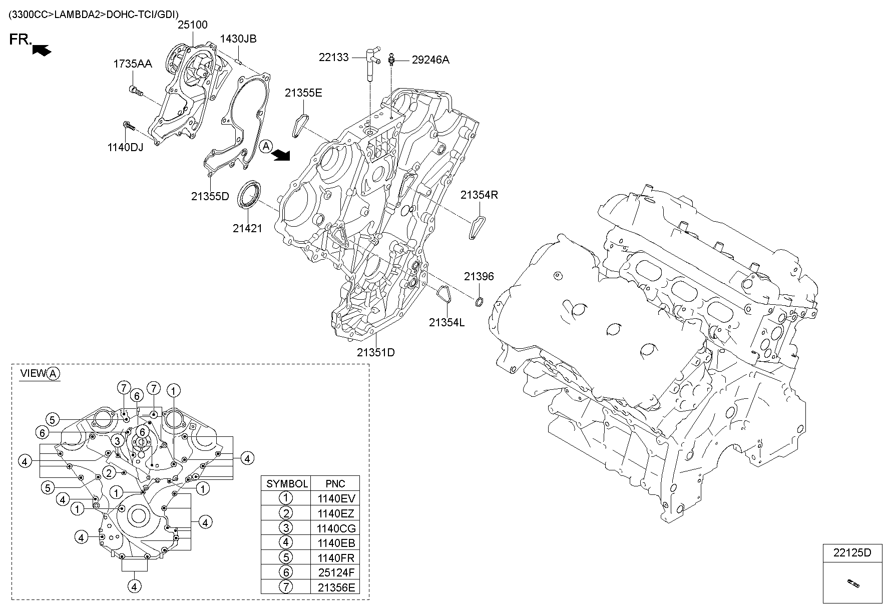 21356-3C510 Gasket-Oil Filter Brkt Hyundai | YoshiParts