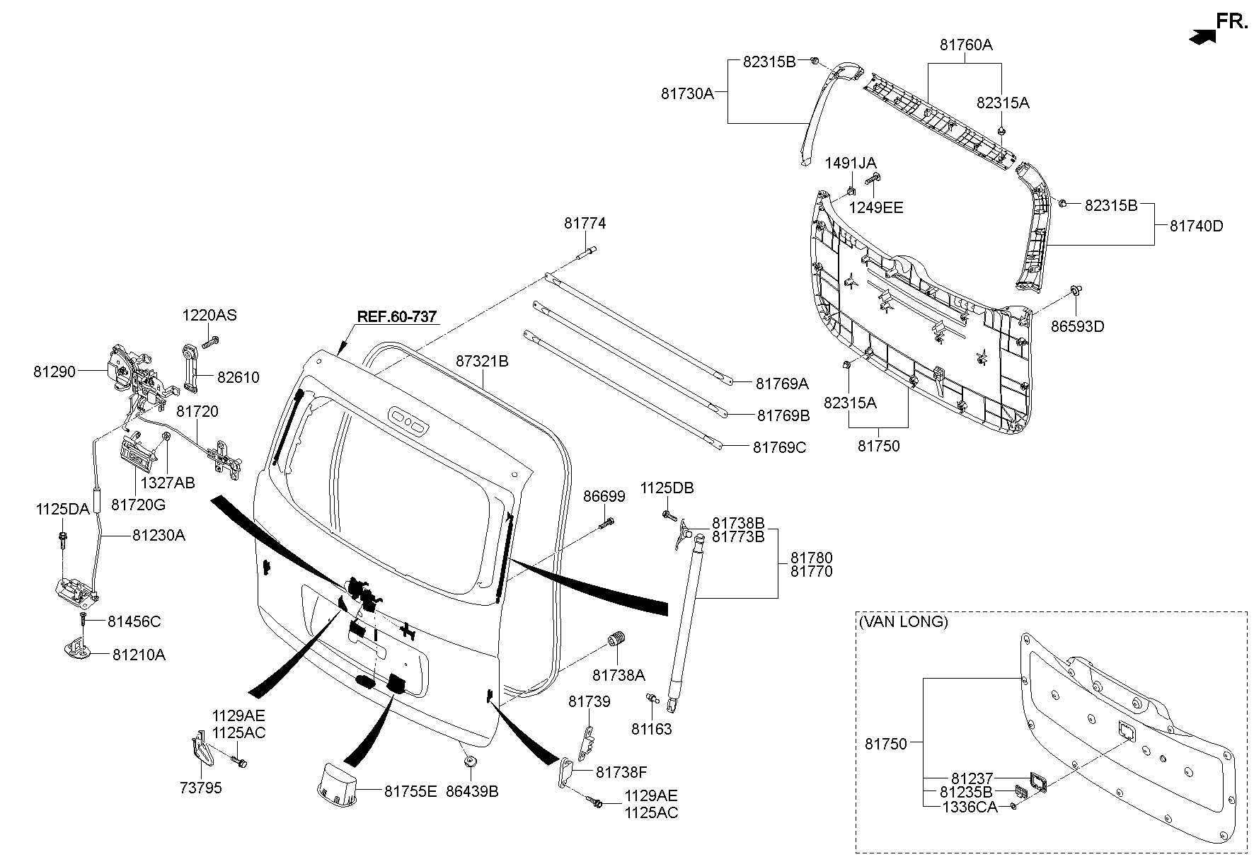 81780-4H010 Lifter Assy-Tail Gate,Rh Hyundai | YoshiParts