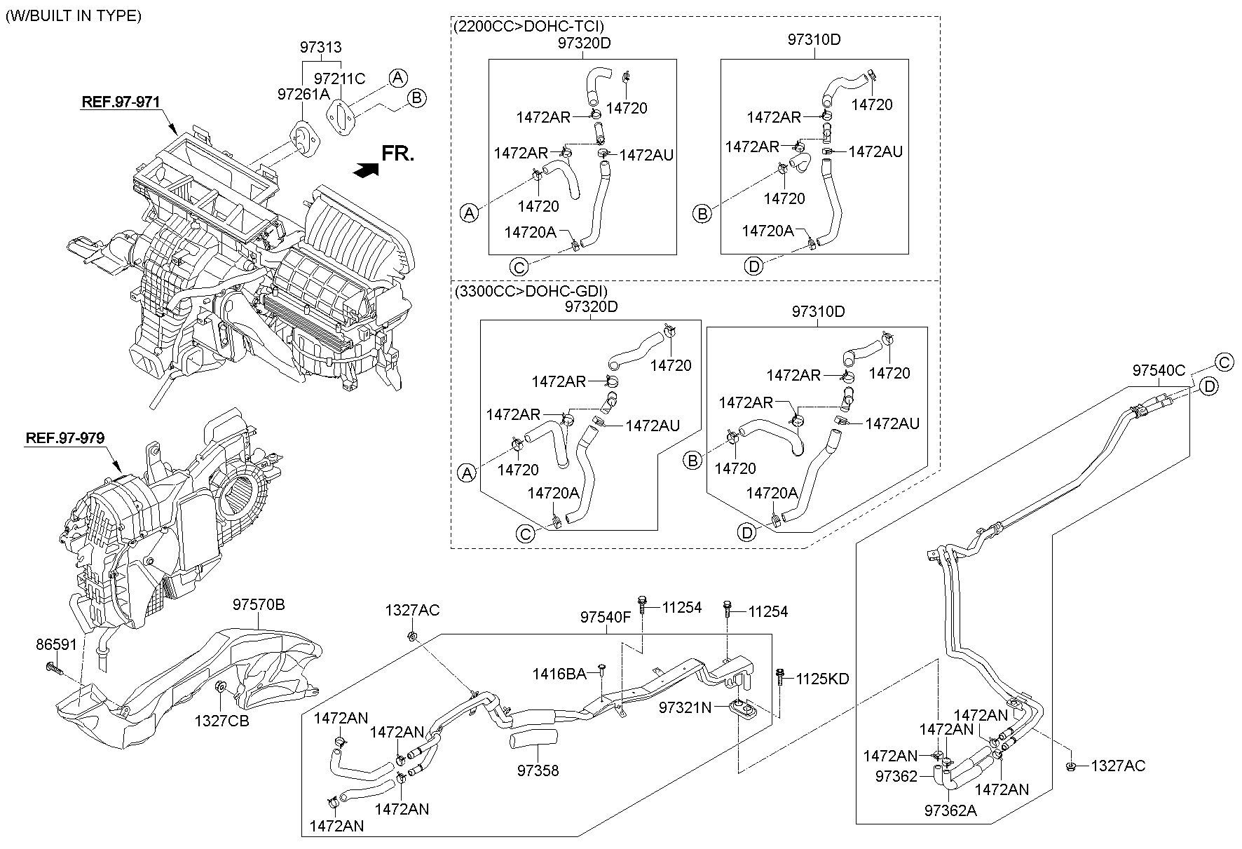 97550-B8000 Pipe Assy-Rear Heater Water Hyundai | YoshiParts