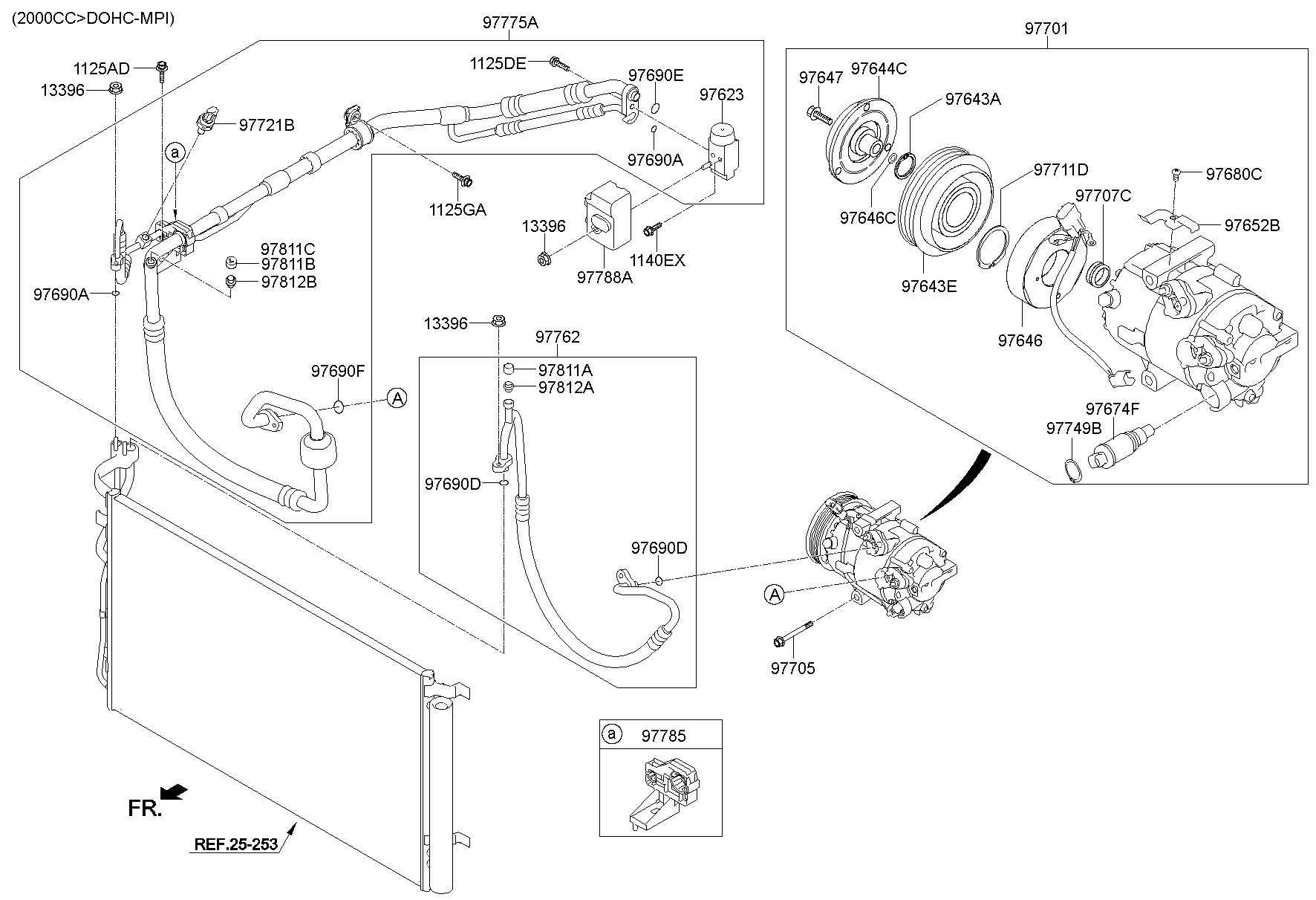 97775-C1500 Tube Assy-Suction & Liquid Hyundai | YoshiParts