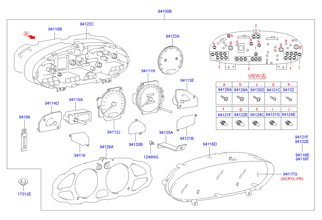 94101-5H001 Cluster Assy-Instrument Hyundai | YoshiParts