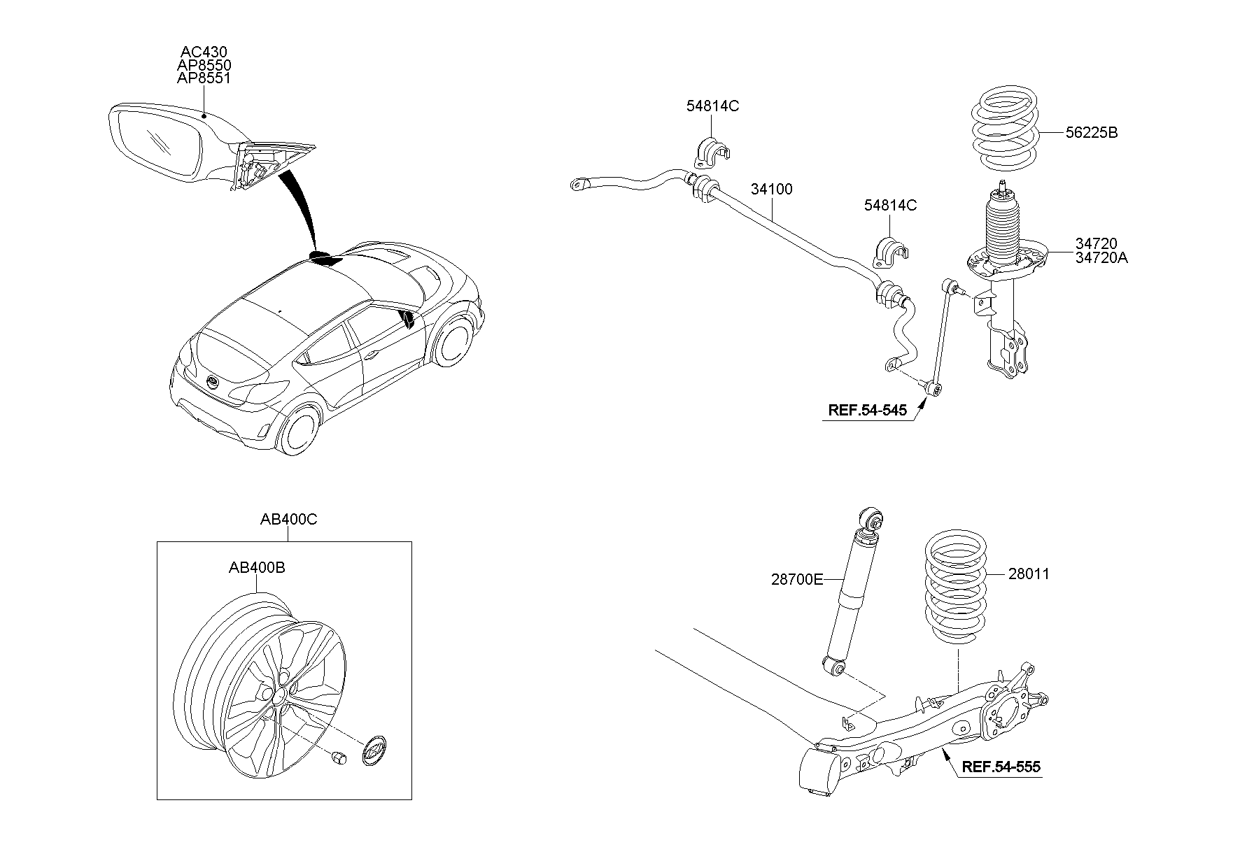 54814-1G000 Bracket-Stabilizer Hyundai | YoshiParts