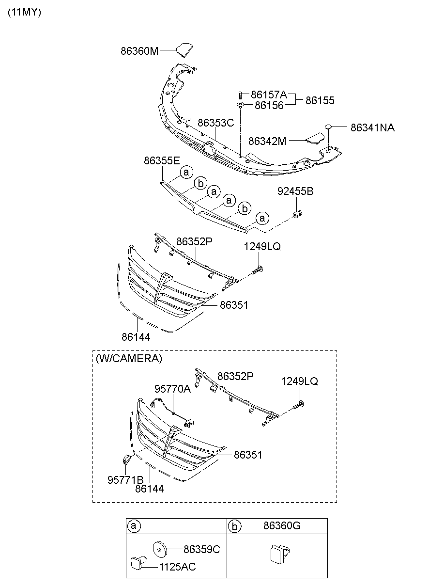 86351-3M500 Grille-Radiator Hyundai | YoshiParts