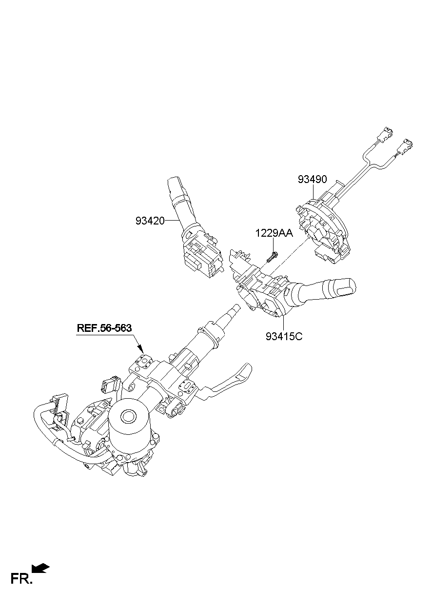 93490-2T210 Contact Assy-Clock Spring Hyundai | YoshiParts
