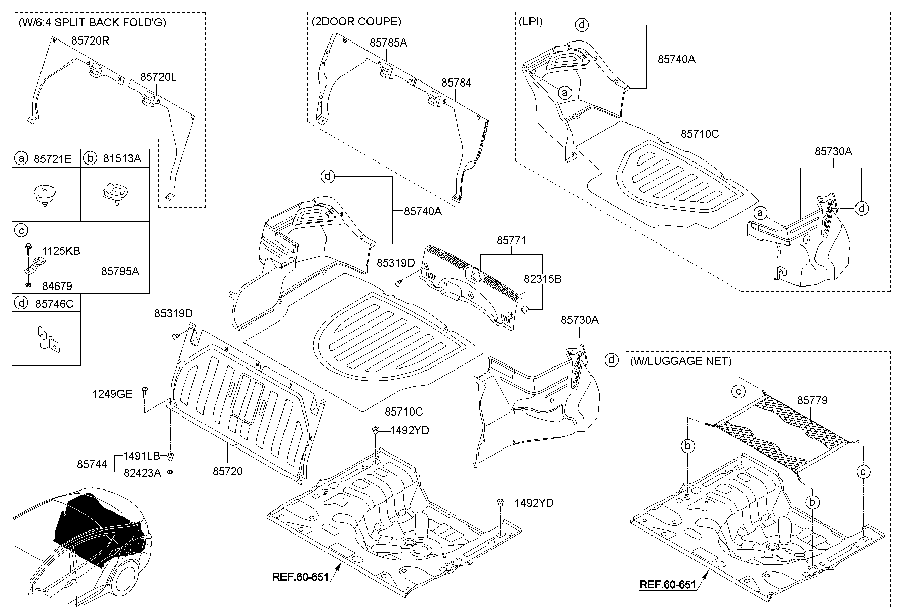 85720-3X100RY Panel Assy-Luggage Partition Hyundai | YoshiParts