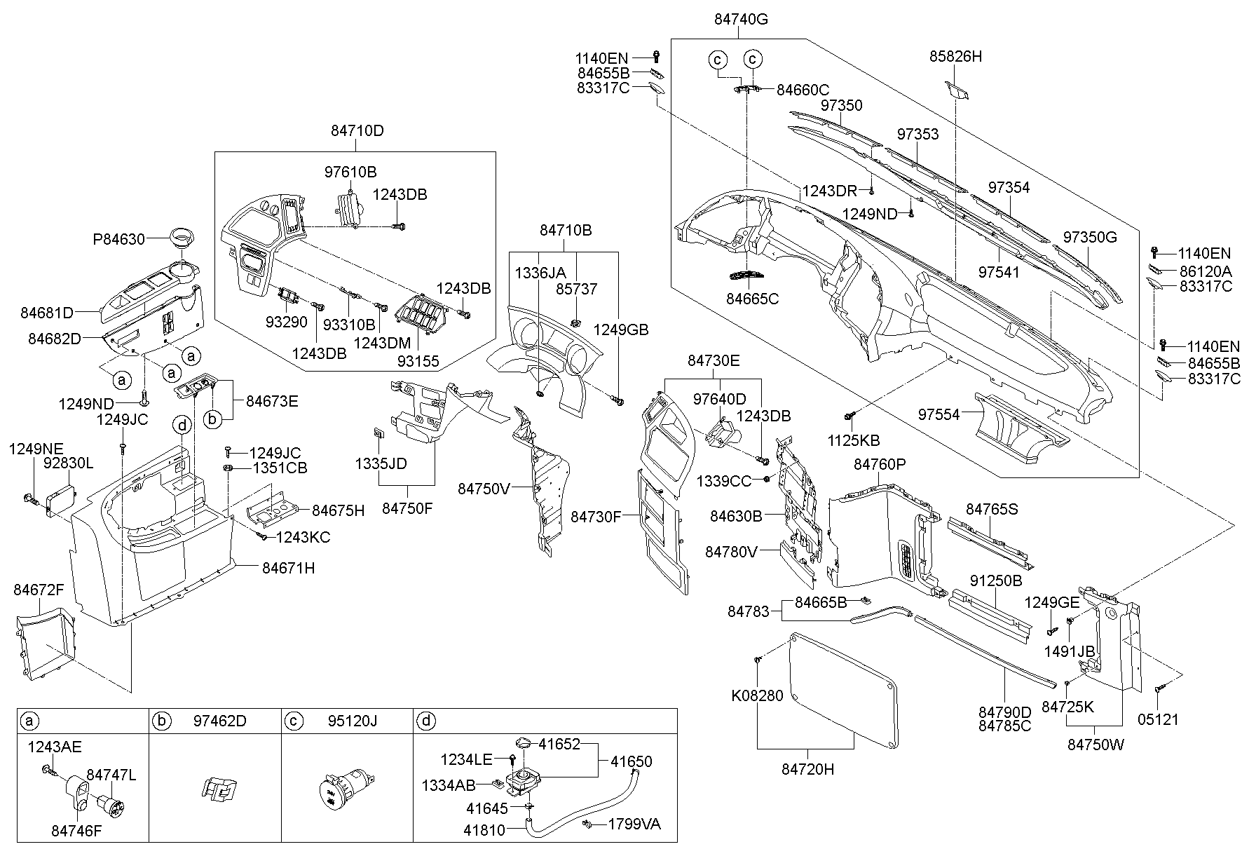 84710-8D220 Panel Assy-Center Facia Hyundai | YoshiParts