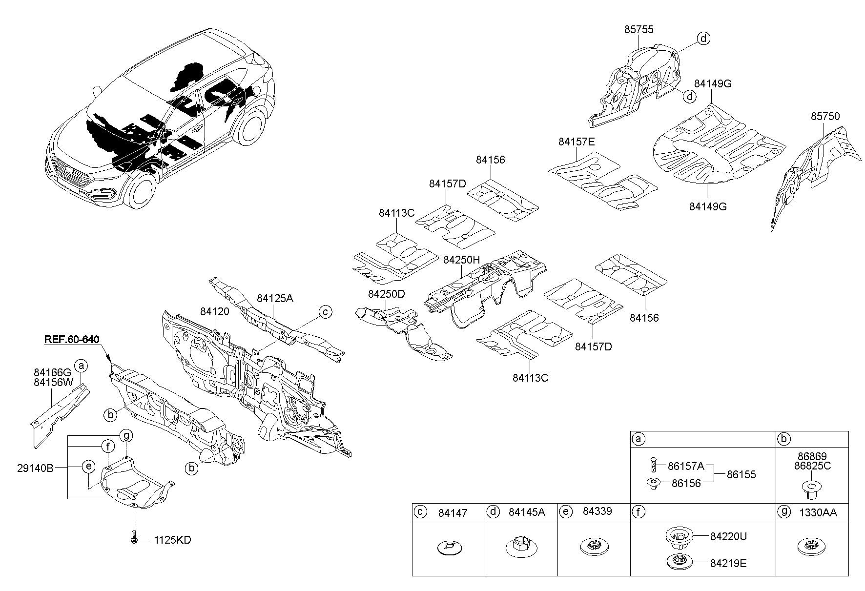 84191-D3000 Cover-Engine Under,Rr Hyundai | YoshiParts