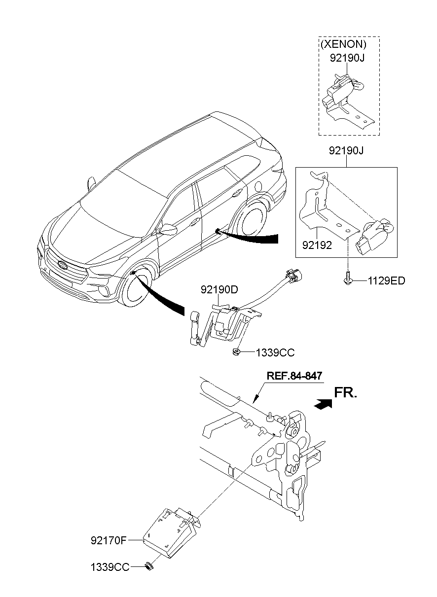 92170-B8500 Ecu Assy-Head Lamp Hyundai | YoshiParts