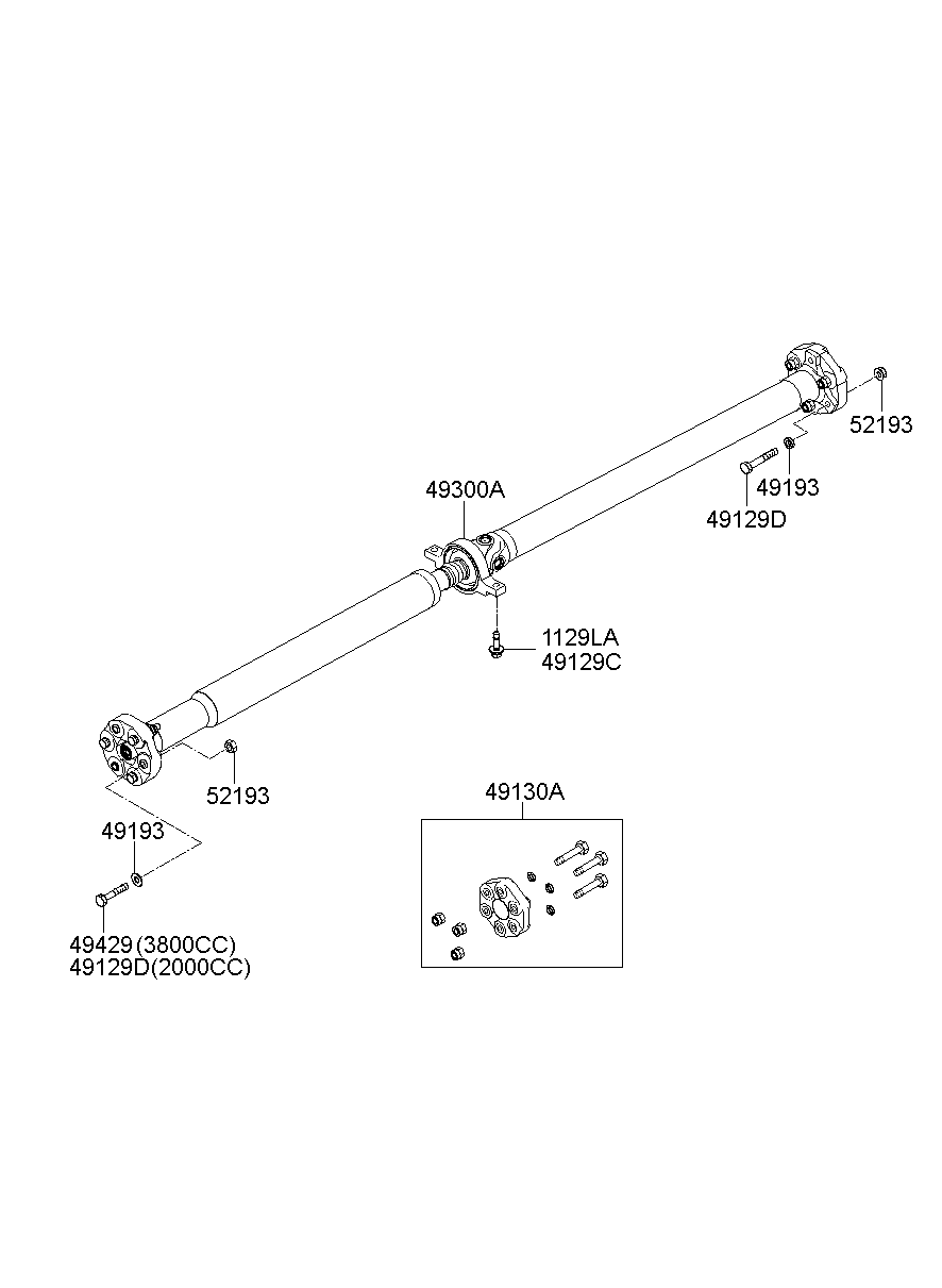49130-3M000 Coupling Assy-Rubber Hyundai | YoshiParts
