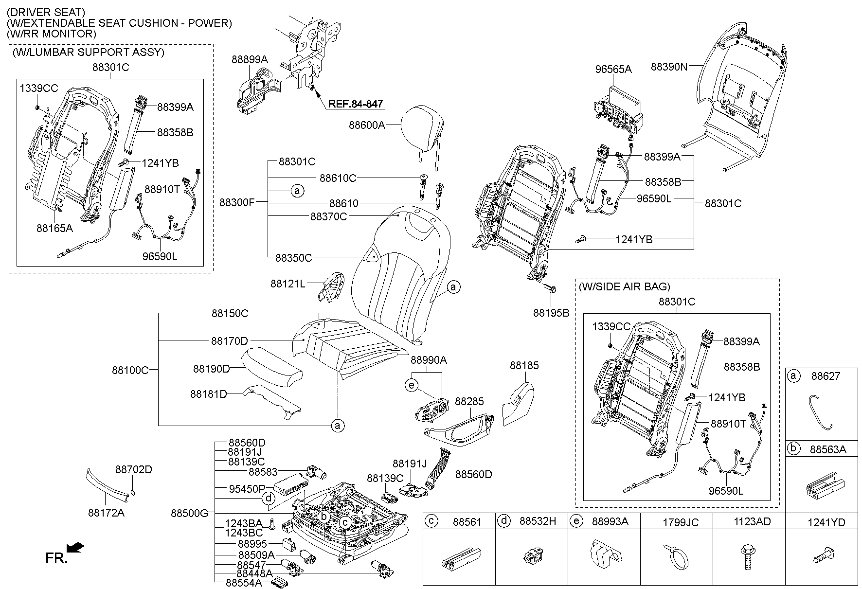 88360-B1550PPR Covering-Fr Seat Back Driver Hyundai | YoshiParts