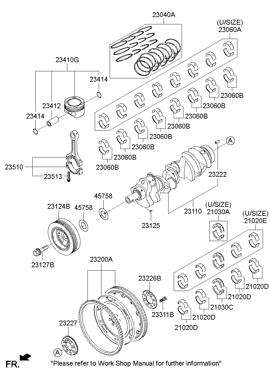 23127-3F301 Bolt-Crankshaft Hyundai | YoshiParts