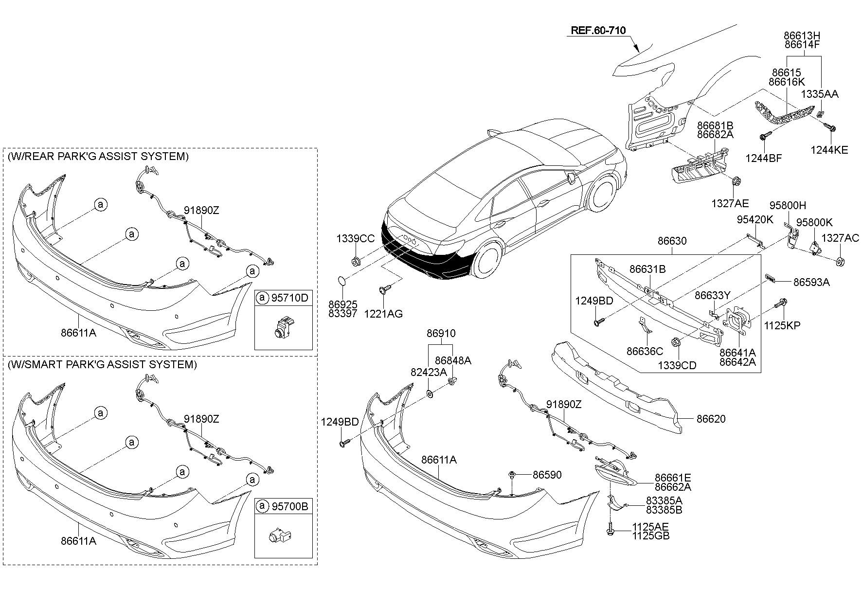 86611-3V000 Cover-Rr Bumper Hyundai | YoshiParts