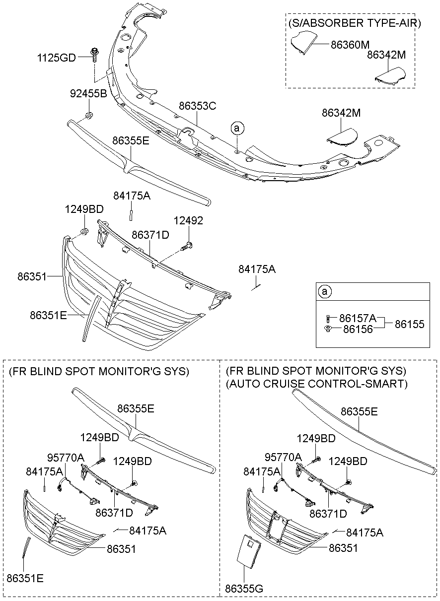 86351-3M500 Grille-Radiator Hyundai | YoshiParts