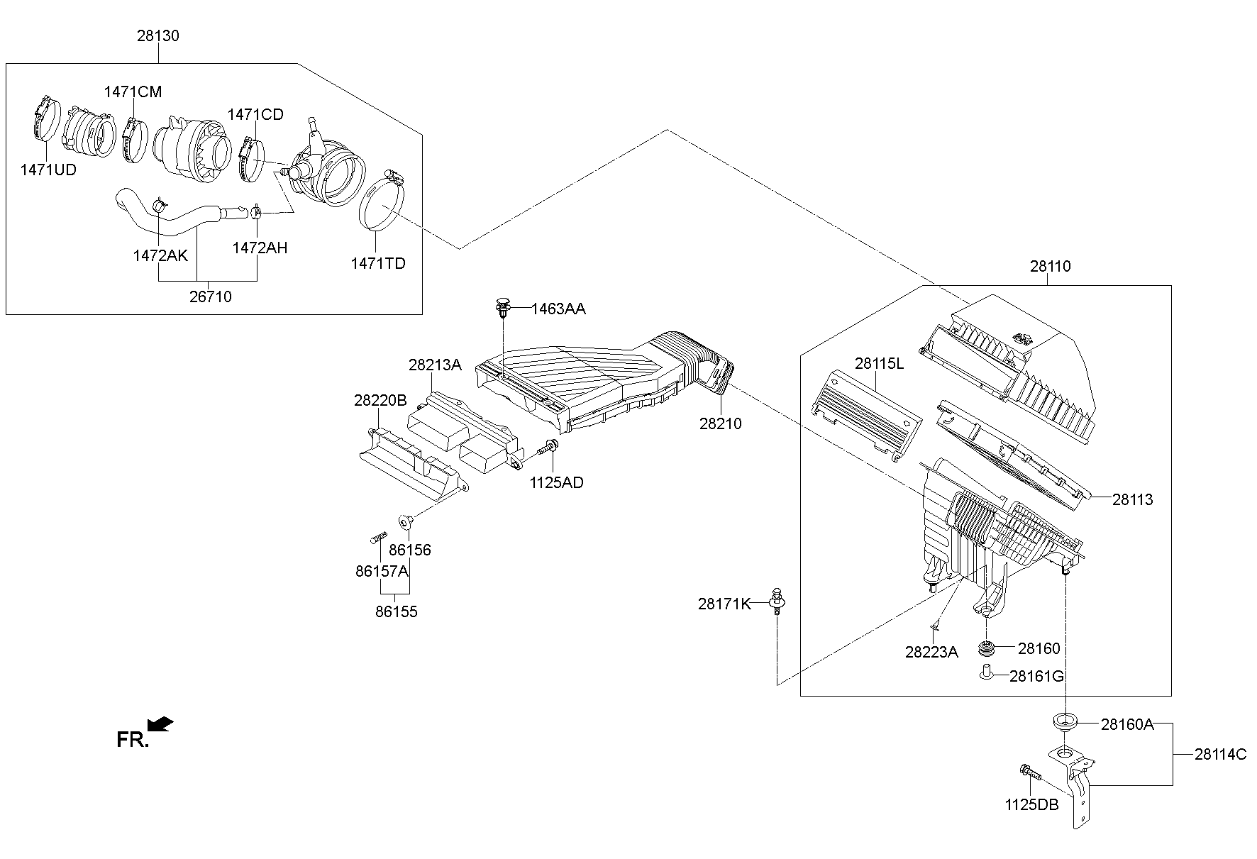 28113-D3300 Filter-Air Cleaner Hyundai | YoshiParts