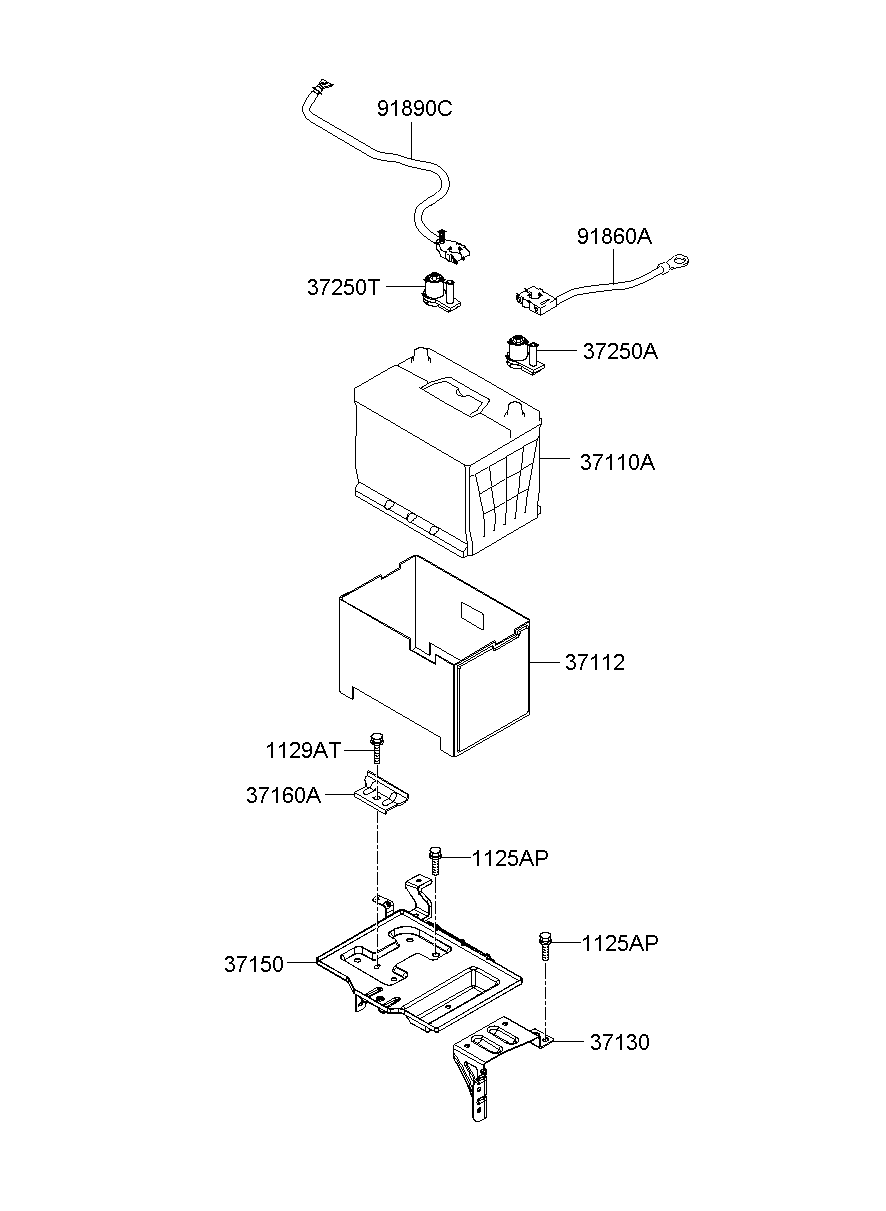 37260-2C010 Terminal-Battery(+) Hyundai | YoshiParts