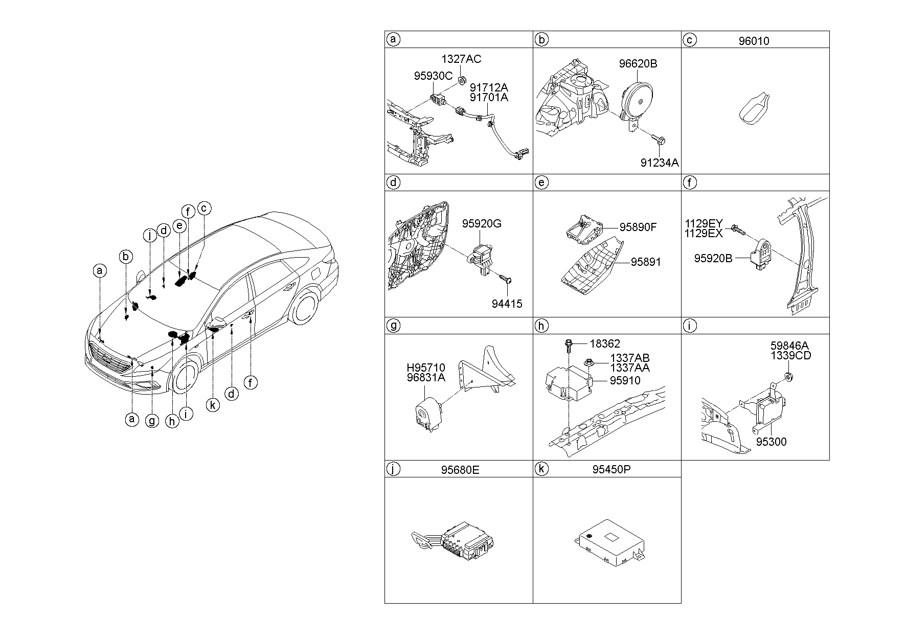 95710-C1000 Buzzer Assy-Piezo Hyundai | YoshiParts